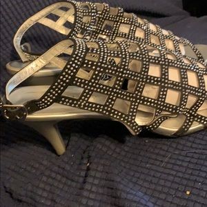 Ashro | Shoes | Womens Size 9m Prom Formal Shoes Silverblack | Poshmark